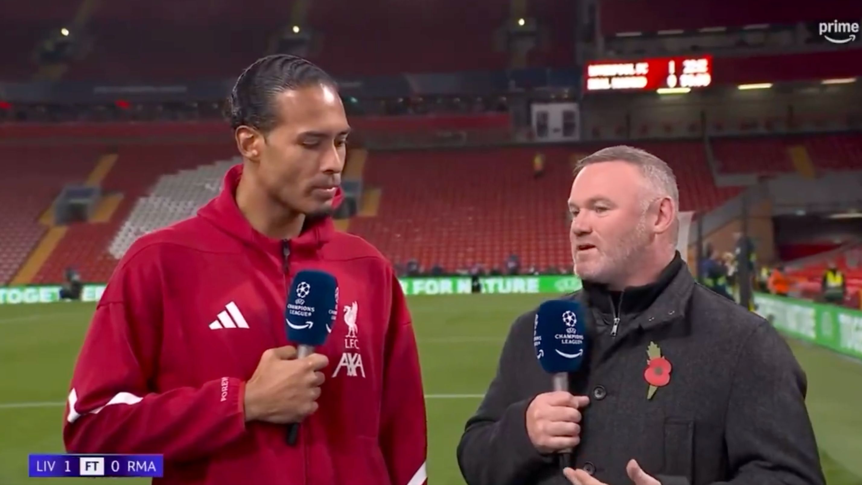 Uitspraken Rooney zorgen op live-televisie voor scherpe woordenwisseling met Van Dijk | Voetbalzone
